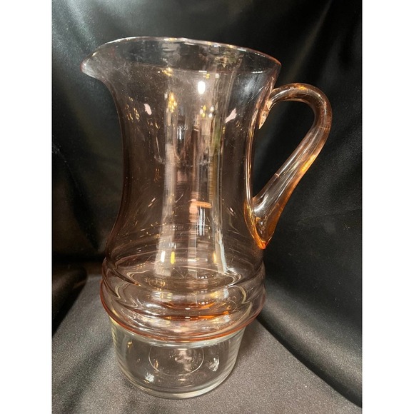 Dunbar | Dining | Vintage Pink Glass Water Pitcher | Poshmark